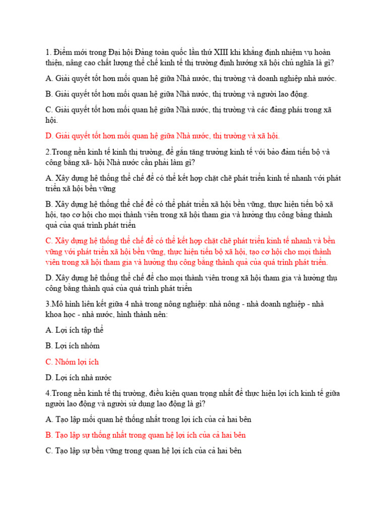 C5 - KTCT - 9.5 - Sai Câu 16 | PDF