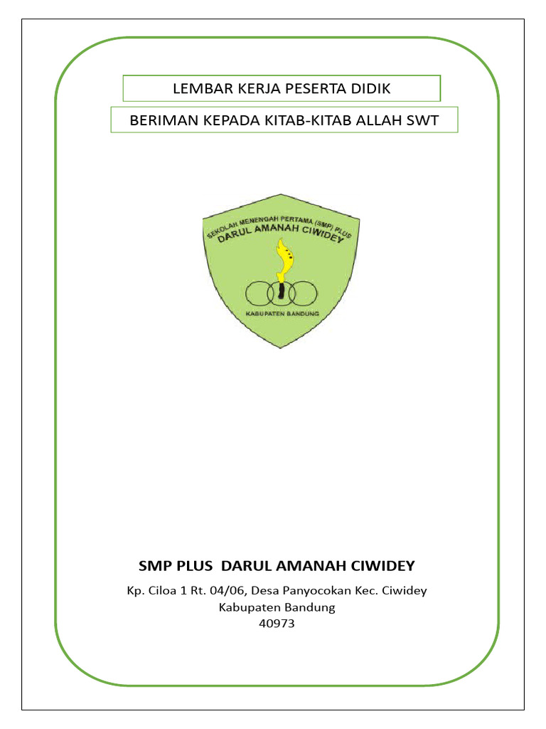 LKPD Beriman Kepada Kitab-Kitab Allah | PDF