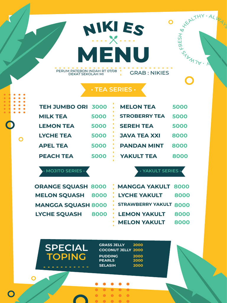 Wepik Hand Drawn Always Fresh and Healthy Menu 20240427095940d1nK | PDF ...