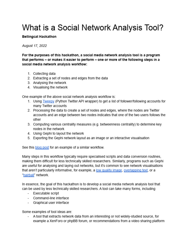 What is a Social Network Analysis Tool | PDF | Computer Network | Visualization (Graphics)