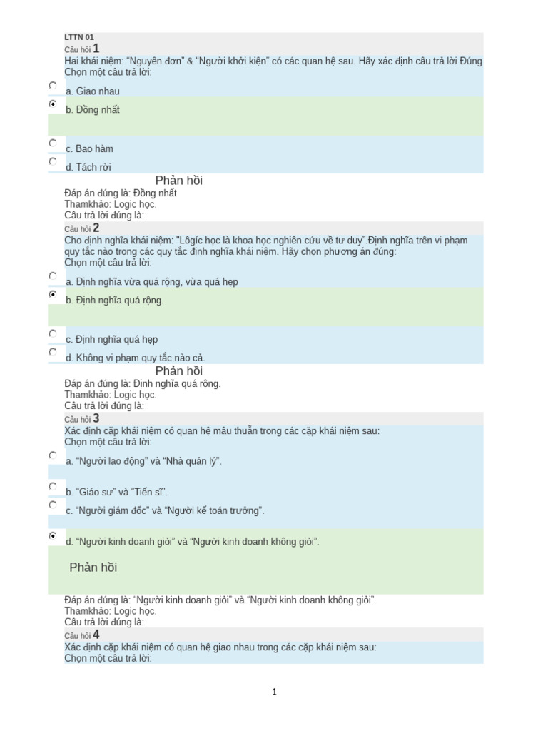 (123doc) Trac Nghiem Logic Hoc En08 020 | PDF