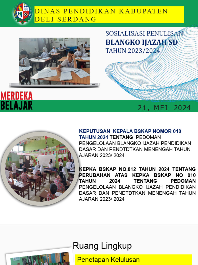 2024 Sosialisasi Penulisan Ijazah DS | PDF