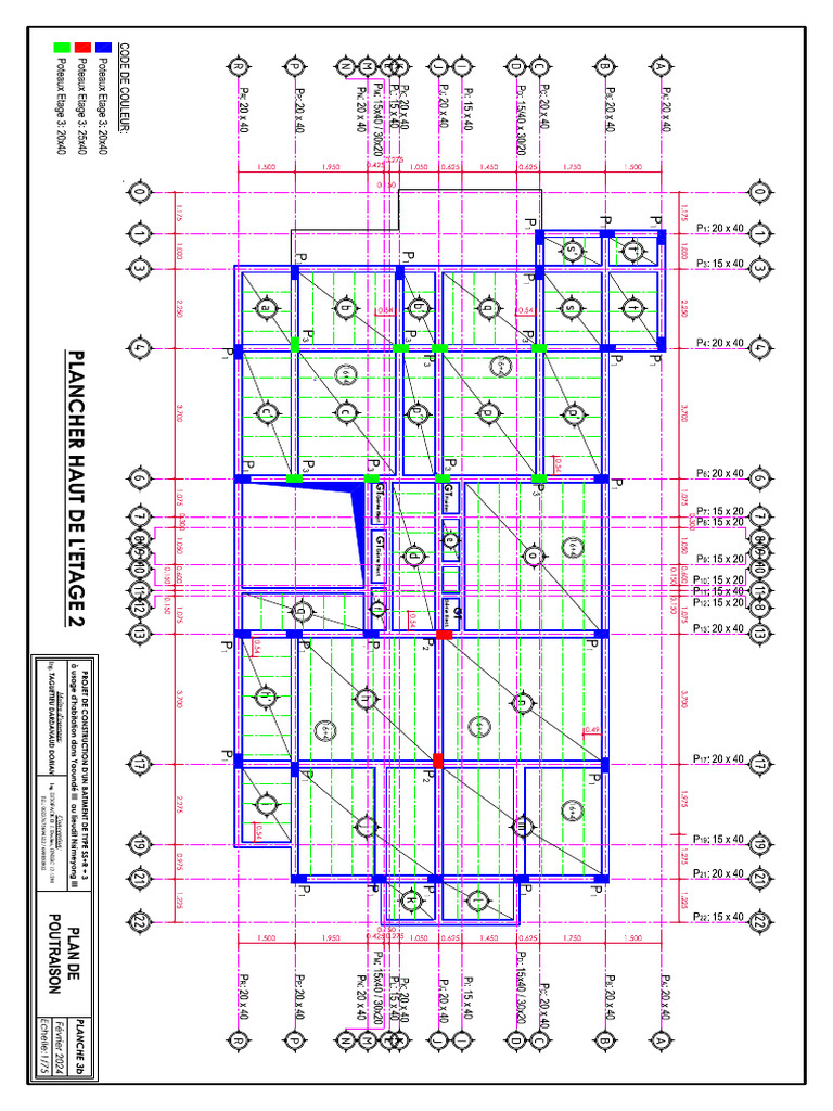 Poteaux Etage 3 Sur Plancher Haut Etage 2 | PDF