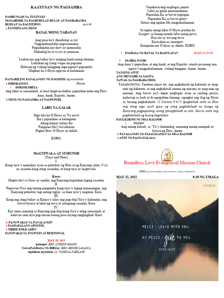 9th Sunday After Pentecost | PDF