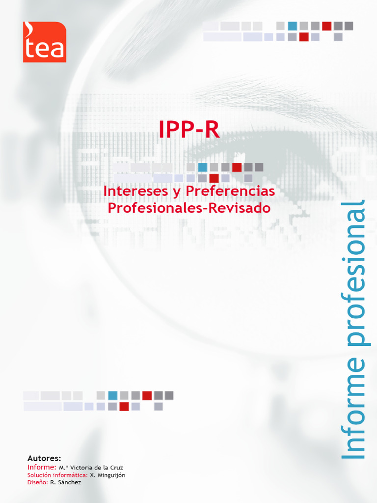 Informe Profesional IPP-R. Intereses y Preferencias Profesionales-Revisado - PDF Descargar Libre ...