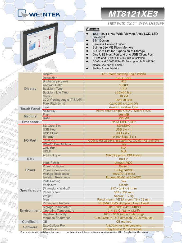 MT8121XE3 Datasheet ENG | PDF | Usb | Backlight