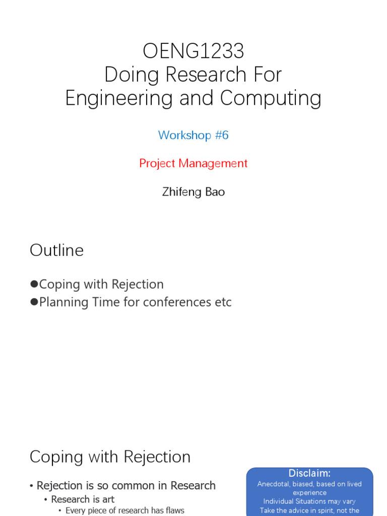 OENG1233 Workshop#6 - Project Management | PDF | Data Mining | Computing