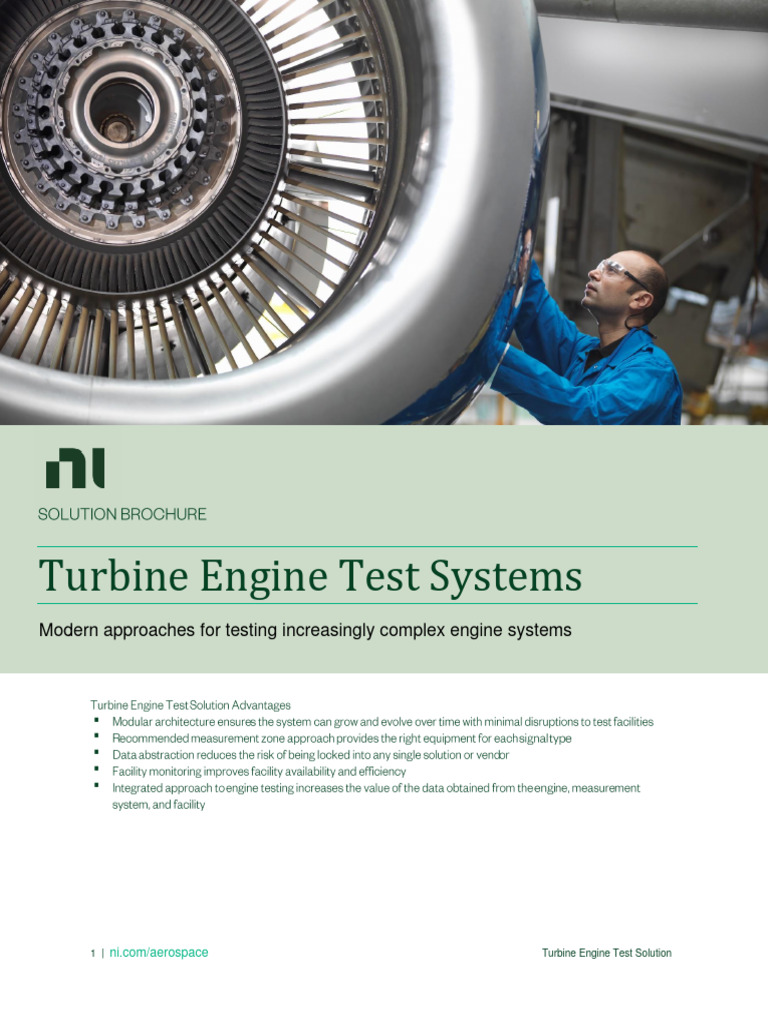 Jet Turbine Engine Test Solution Brochure | PDF | Computing