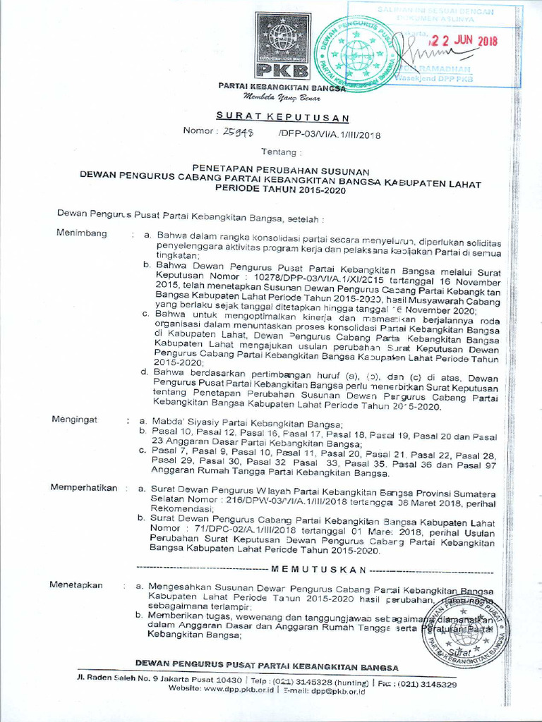 SK DPC Kab - Lahat | PDF