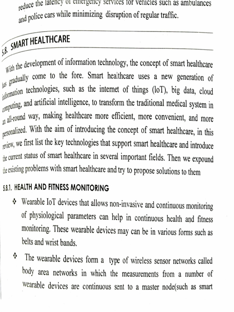 smart health | PDF | Internet Of Things | Wearable Technology