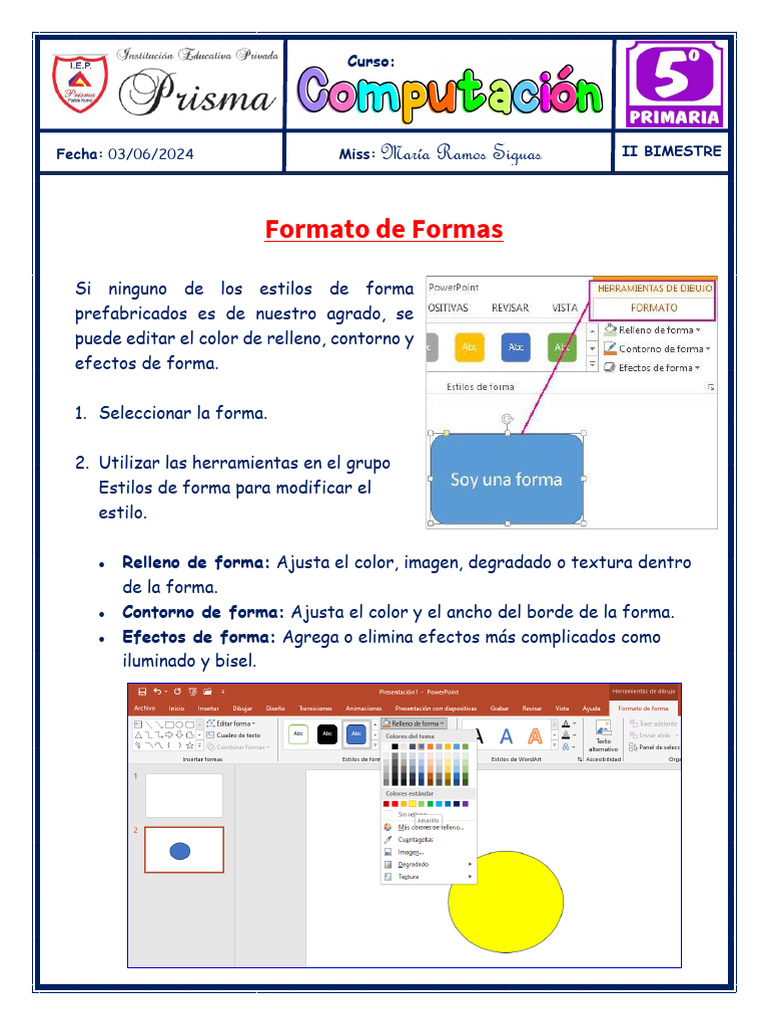 5º ficha para imprimir de computacion_12 | PDF