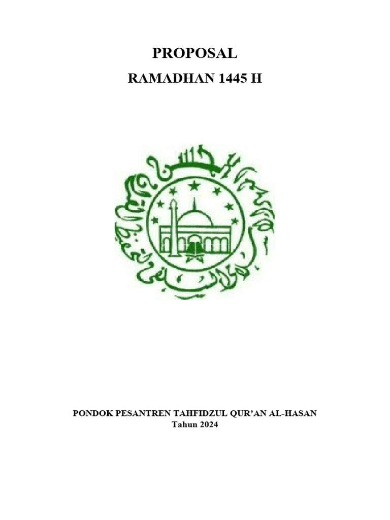 PROPOSAL Ramadhan 1445 H-1 | PDF | Agama & Spiritualitas