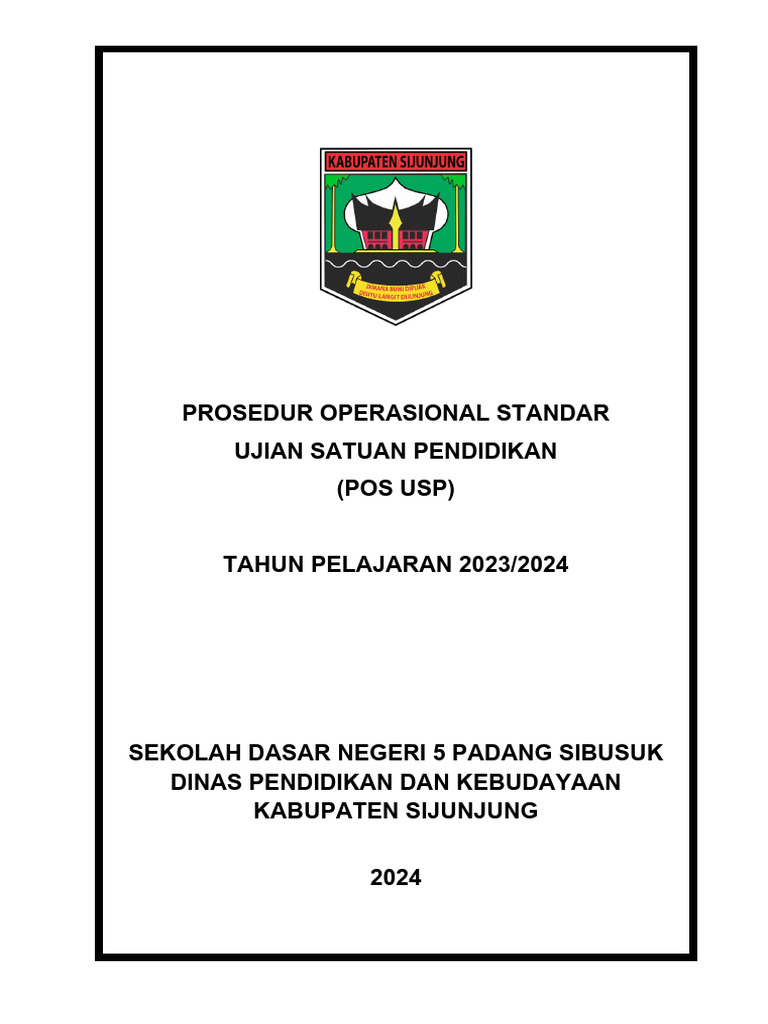 Pos Usp 2023-2024 | PDF