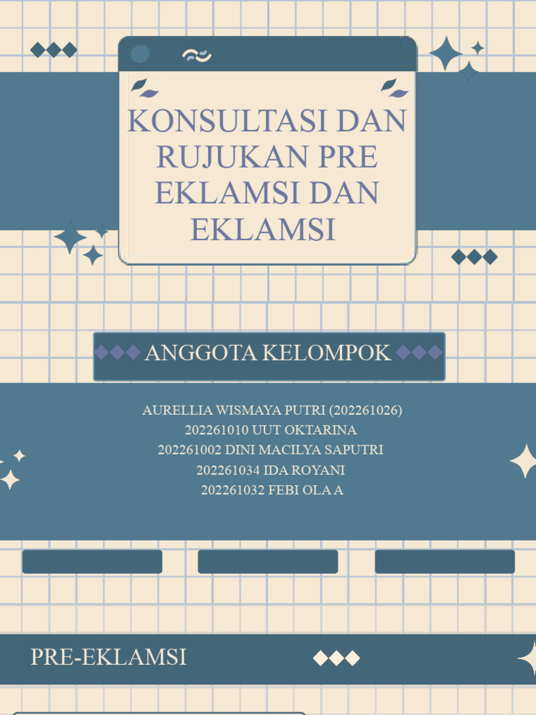 Konsultasi Dan Rujukan Pre-Eklamsi Dan Eklamsi | PDF | Kesehatan Holistik