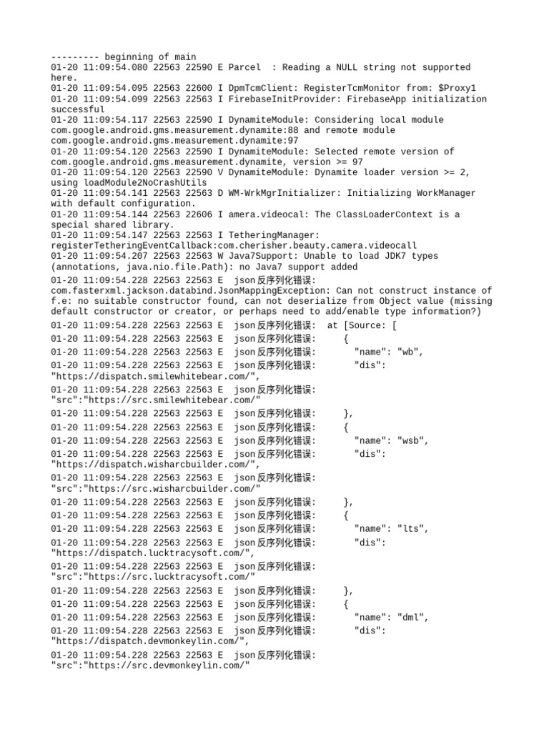 Com - Cherisher.beauty - Camera.videocall Logcat | PDF | Android ...