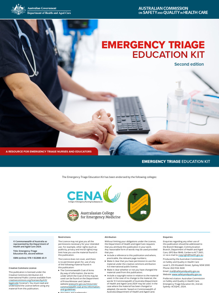 Emergency Triage Education Kit - Second Edition | PDF | Nursing ...