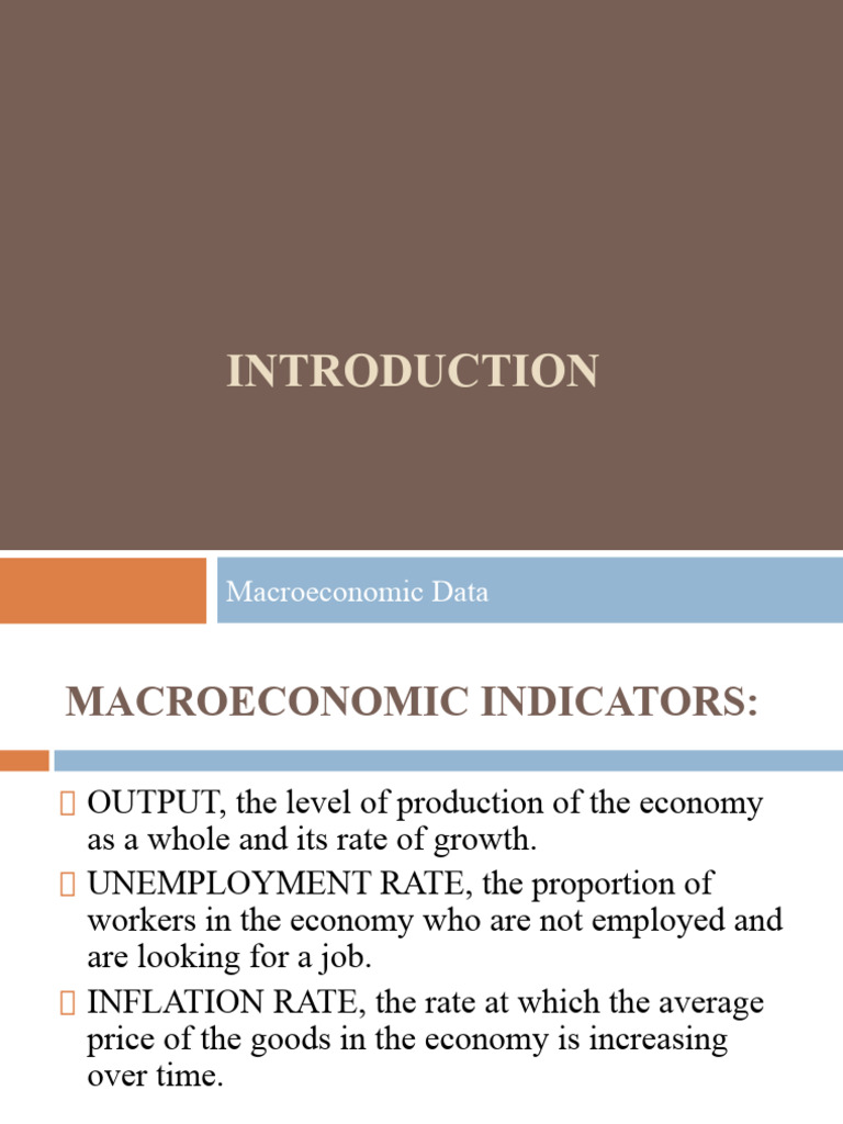 TM 1 - Macroeconomics Data | PDF | Inflation | Gross Domestic Product