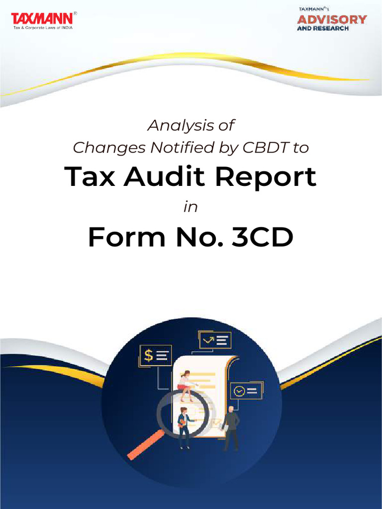 CBDT Changes to Tax Audit Report 3CD | PDF | Taxes | Payments
