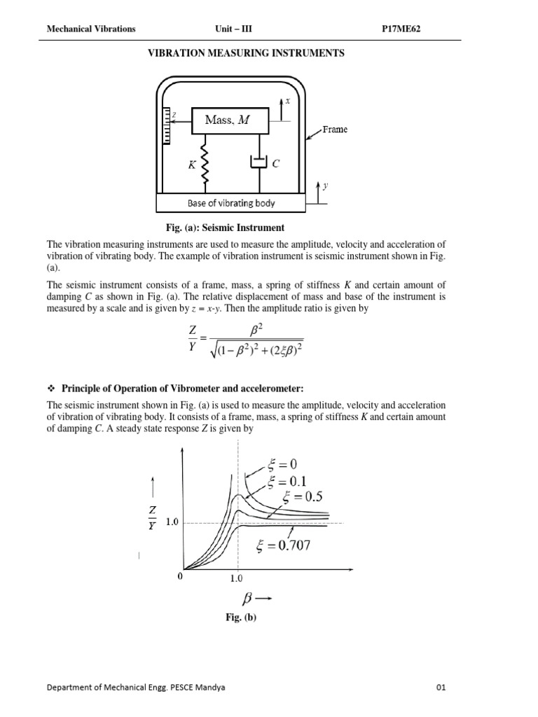 Unit 3 Vibration - Measuring Instruments | PDF | Acceleration ...