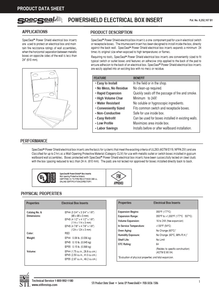 Power Shield Electrical Box Insert | PDF | Drywall | Building Materials