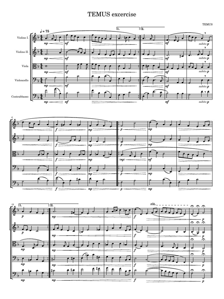 TEMUS exercise. | PDF