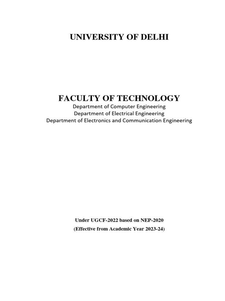 B.Tech FoT DU | PDF | Semiconductors | Probability Distribution