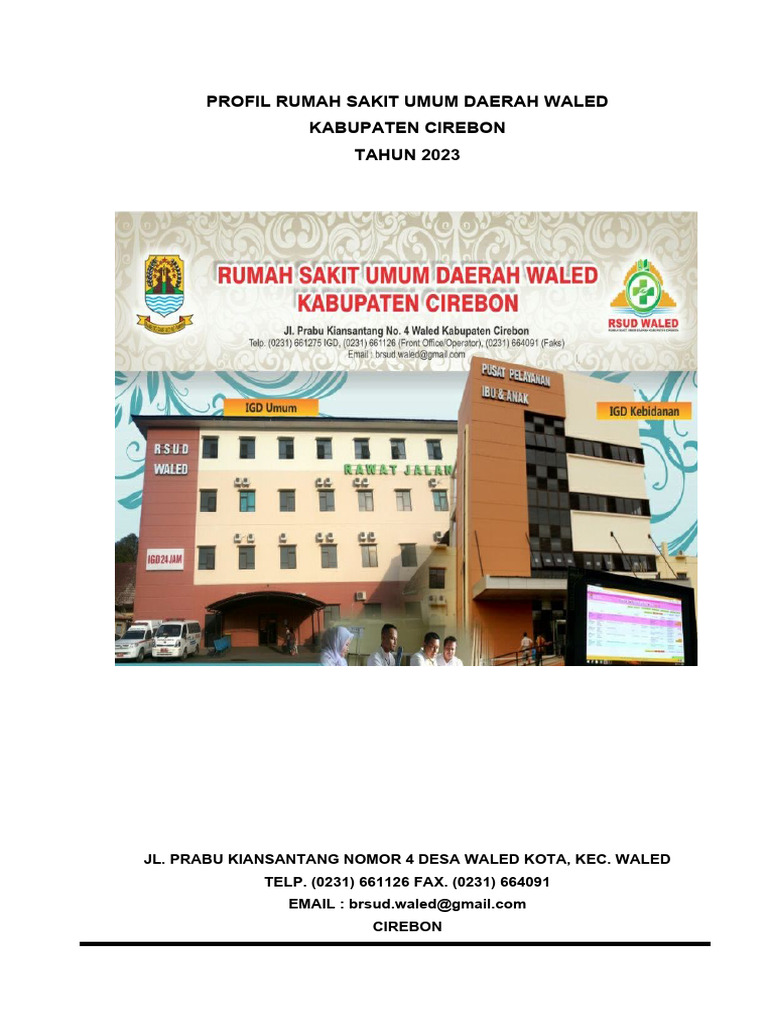 Profil RSUD Waled Cirebon 2023 | PDF | Pengelolaan Keuangan & Uang