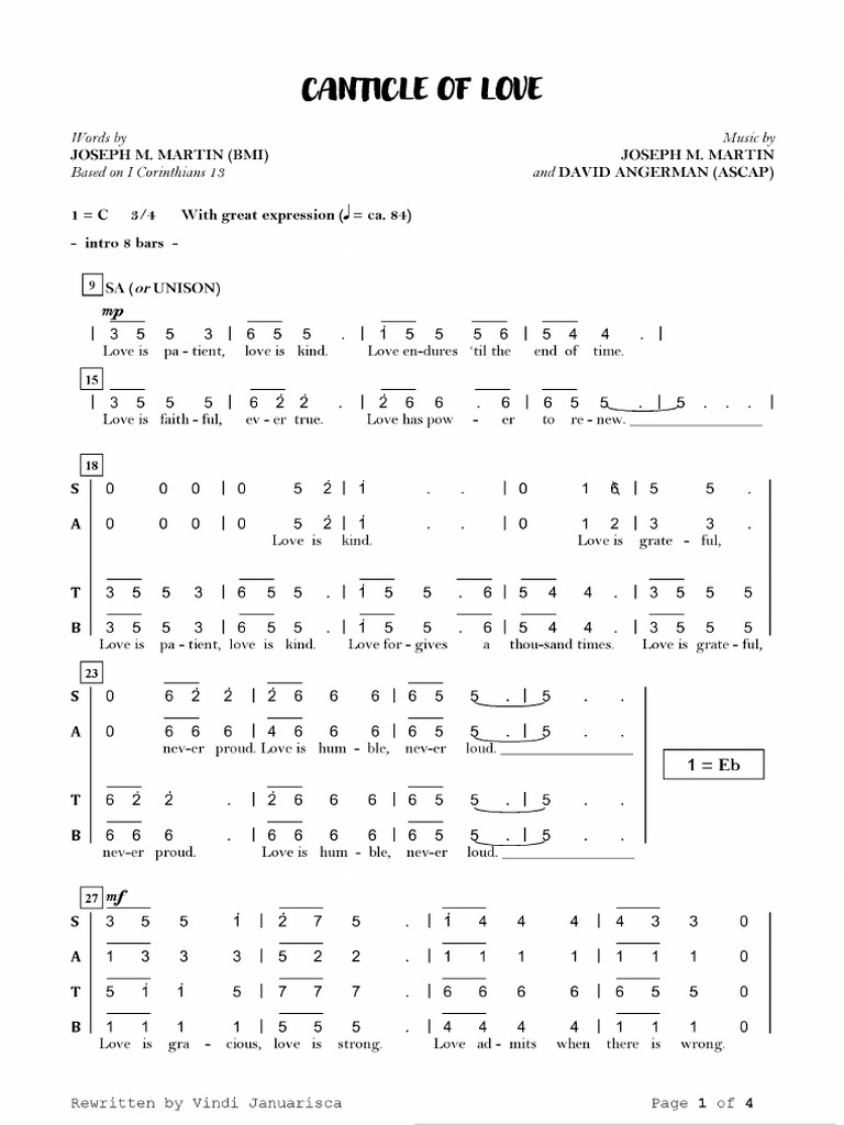 Canticle of Love | PDF