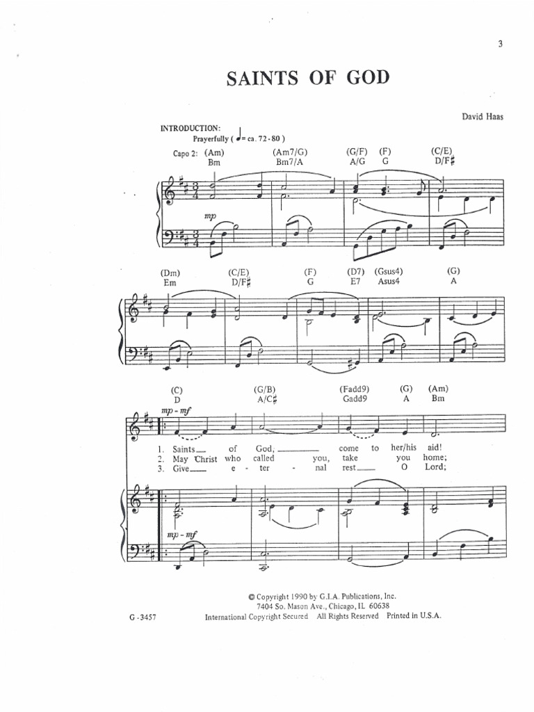 Saints of God - Haas | PDF
