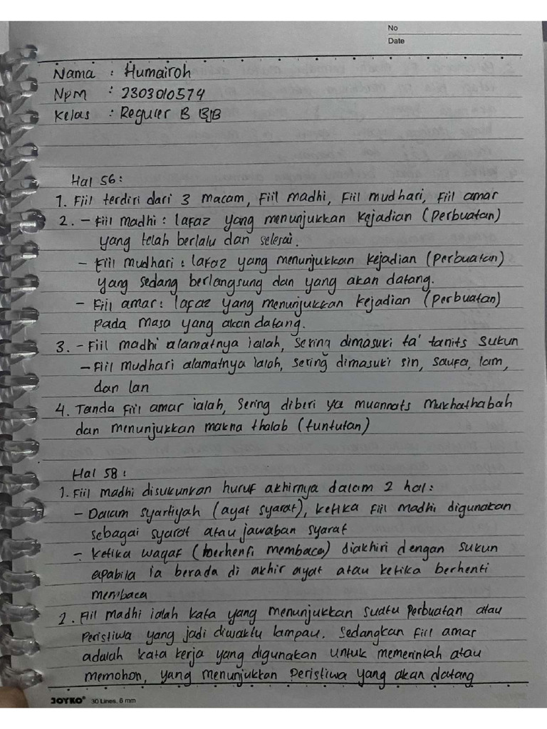 Humairoh Reg B | PDF