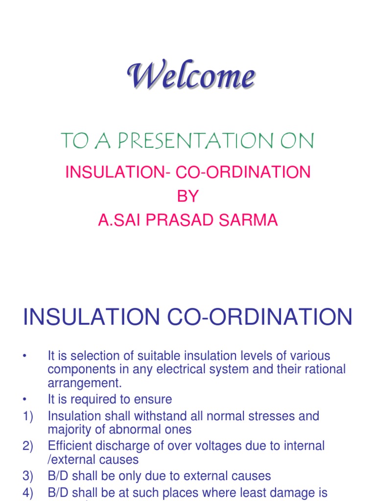 Presentation On Insulation Coordination | PDF | Computers