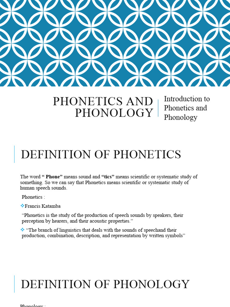 Phonetic and Phonology | PDF | Phonetics | Speech