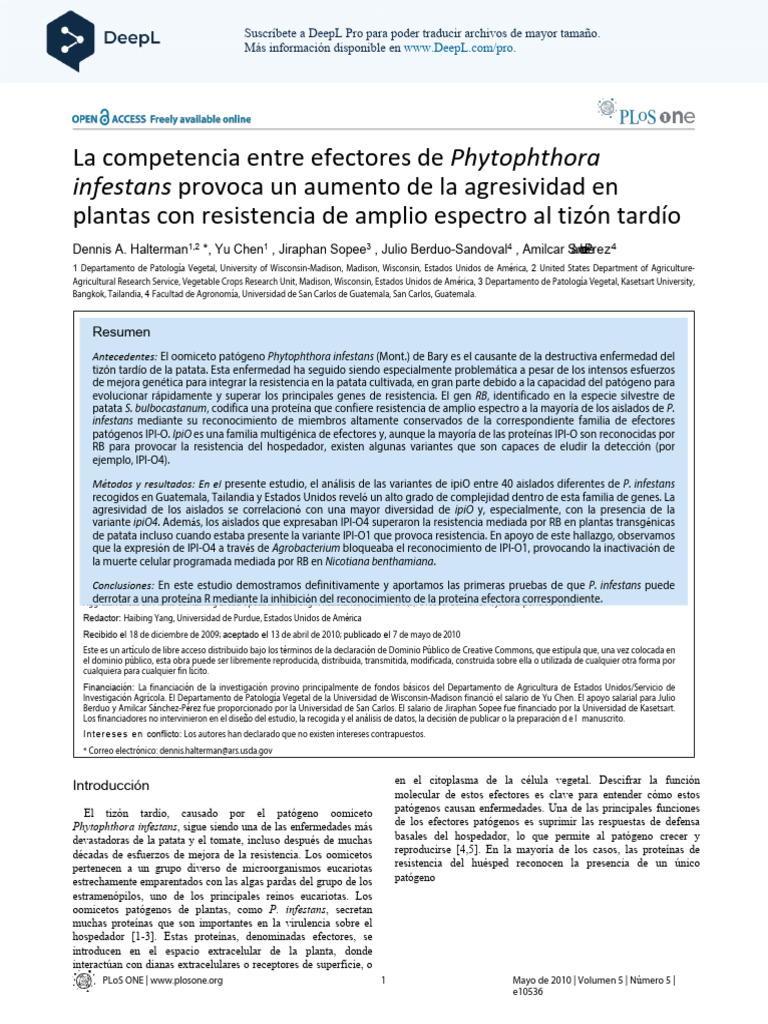 Competition Between Phytophthora Infestans Effectors Leads To Increased ...
