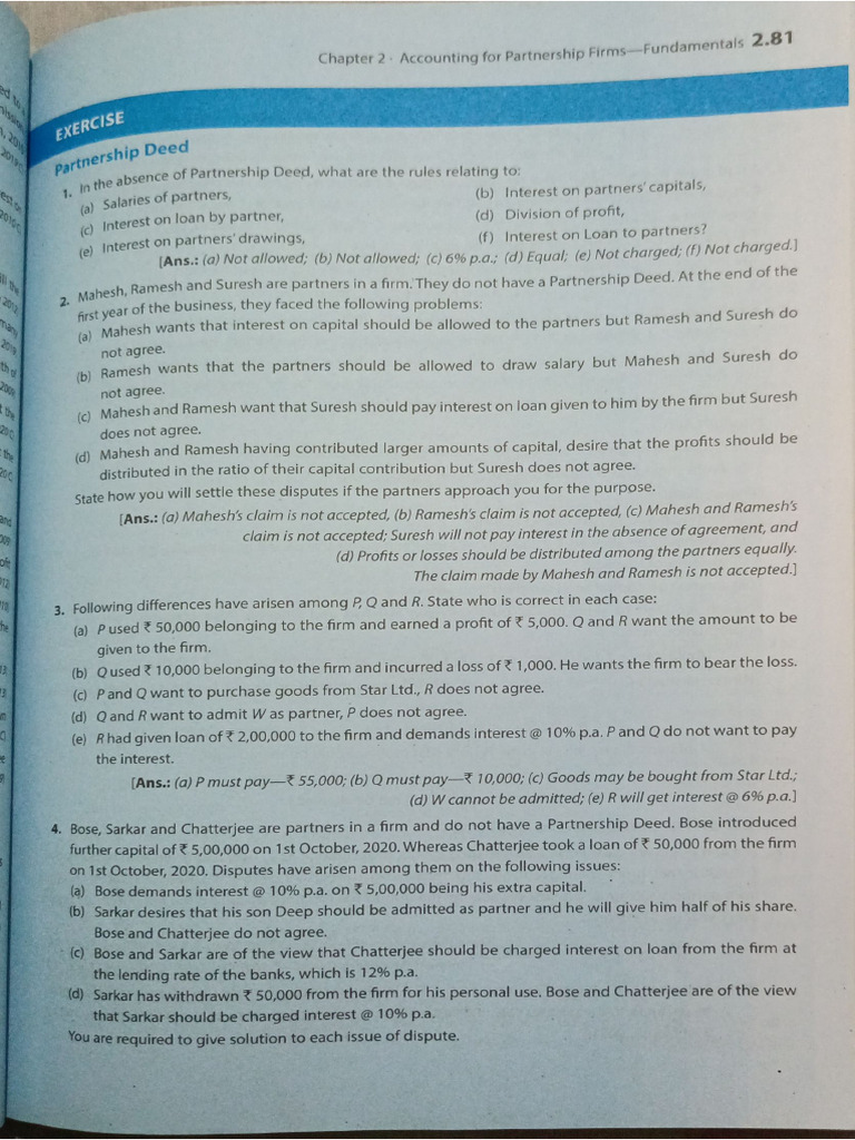 Ch 1(Unsolved Qns) | PDF