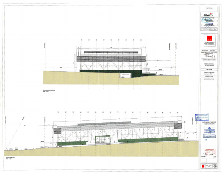 Pl-Arq. Elevacion Poniente Elevacion Sur | PDF
