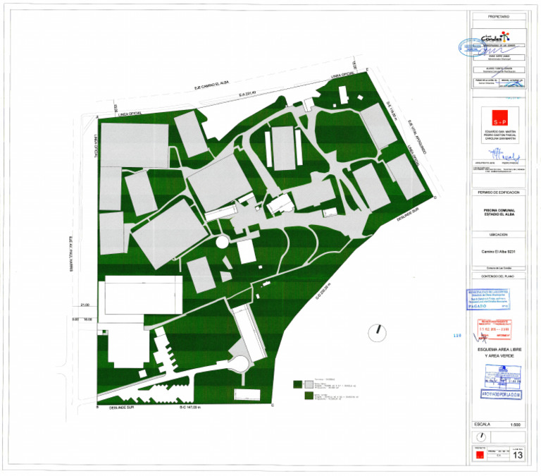 Pl-Arq. Esquema Area Libre y Area Verde | PDF