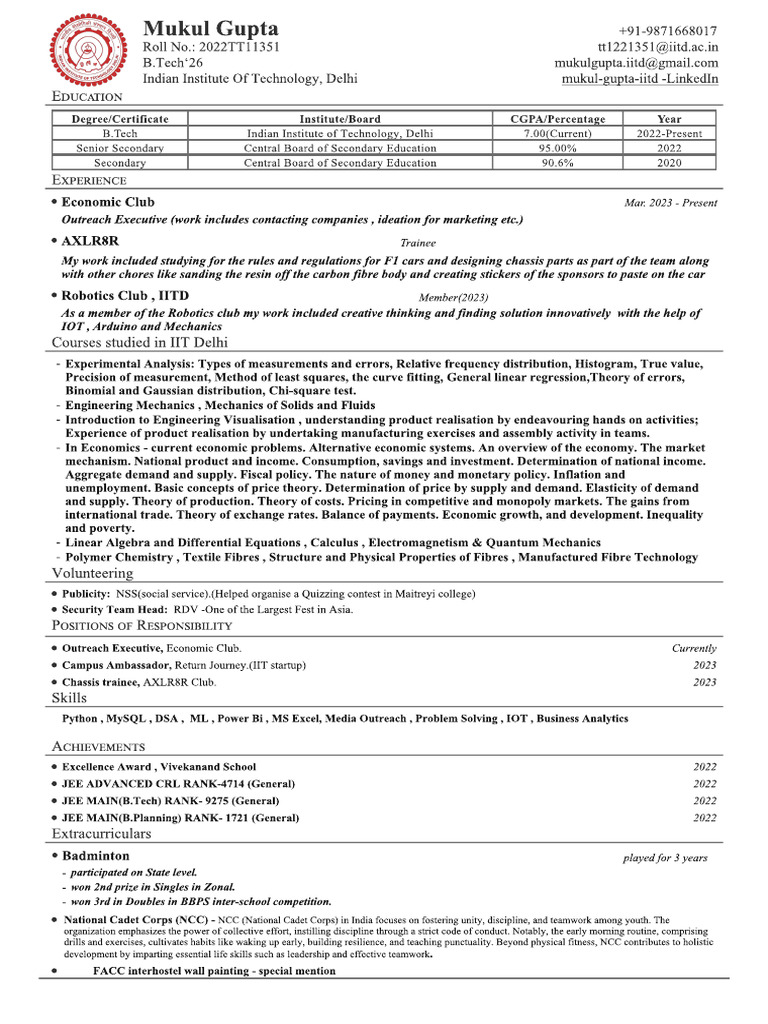 CV SH | PDF | Demand | Economies