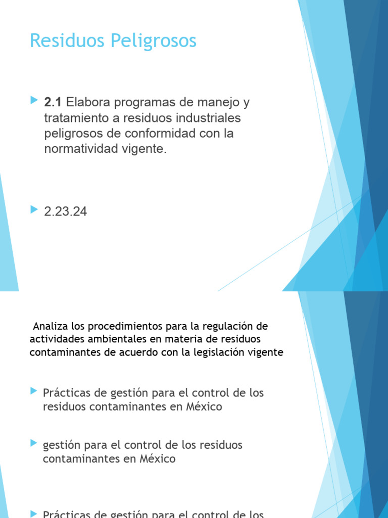 Residuos Peligrosos | PDF | Toxicidad | Infección