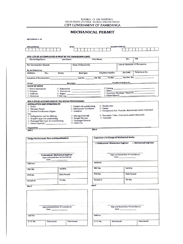 Mechanical-Permit | PDF