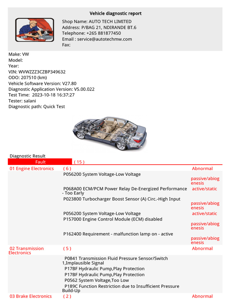VW (DTC) 986390916500 20231018163727 | PDF | Steering | Voltage