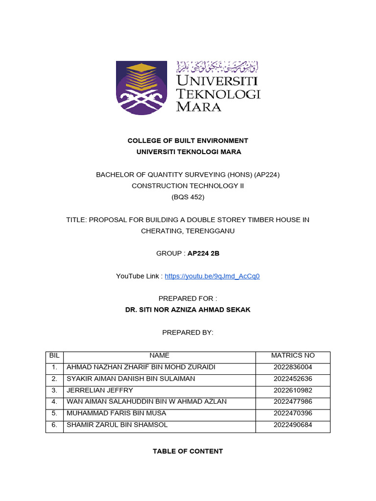 ConsTech - Assignment After Edit | PDF | Window | Framing (Construction)