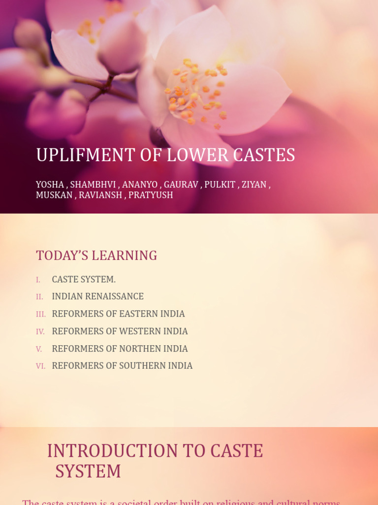 Uplifment of Lower Castes | PDF | Dalit | Caste