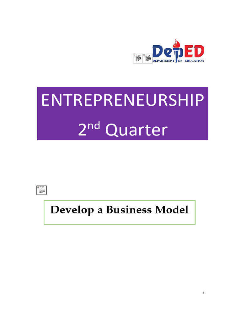 Entrepreneurship Q2 Week 3 | PDF | Business Model | Product (Business)