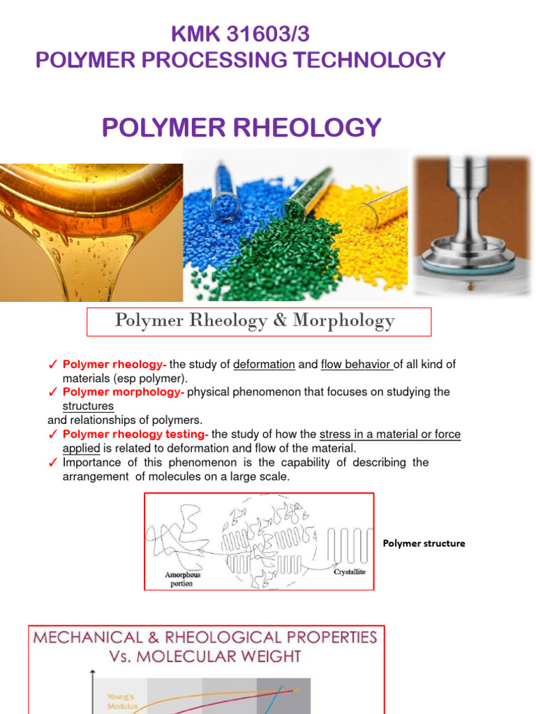 POLYMER RHEOLOGY | PDF | Shear Stress | Viscosity