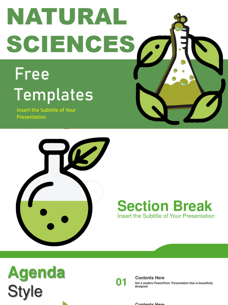Plantilla PowerPoint de Ciencias Naturales | PDF | Page Layout | Microsoft Power Point