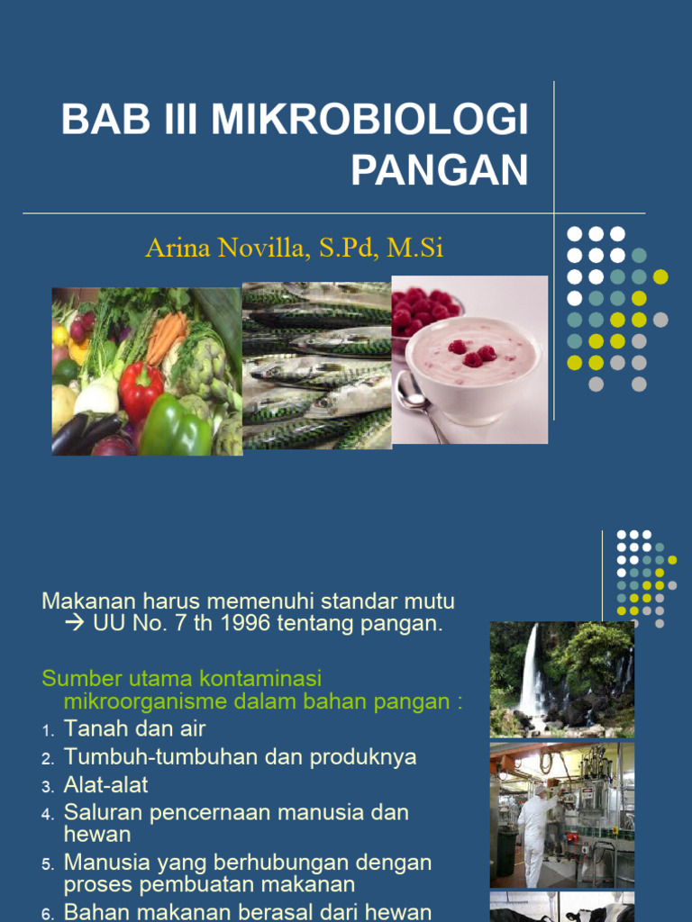 Bab III Mikrobiologi Pangan | PDF | Kesehatan Holistik | Teknologi ...
