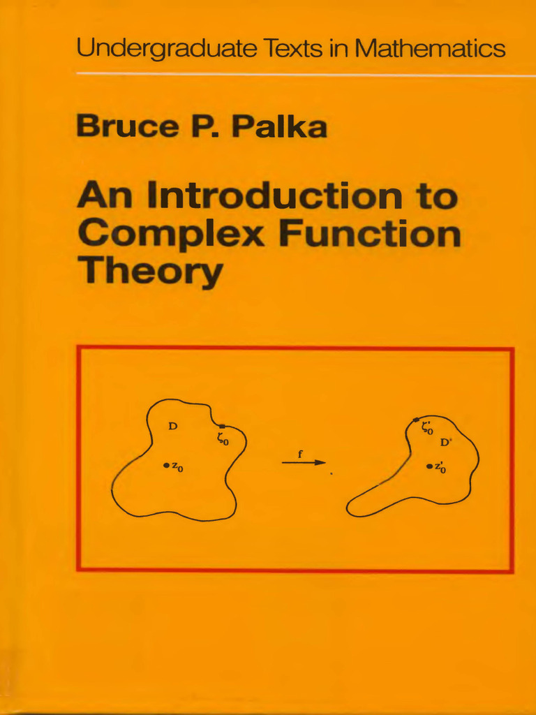 An Introduction To Complex Function Theory-Springer - 1995 - Bruce P. Palka | PDF