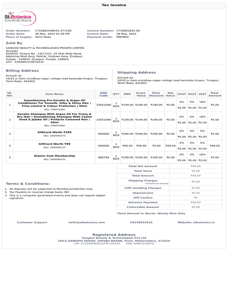 Sold By: Tax Invoice | PDF | Taxation | Government Finances