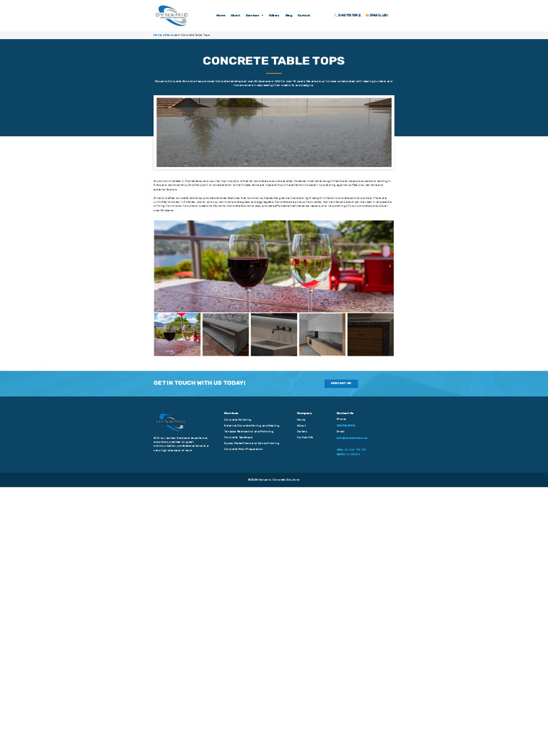 Polished Concrete Table Tops Brisbane | PDF | Concrete | Materials