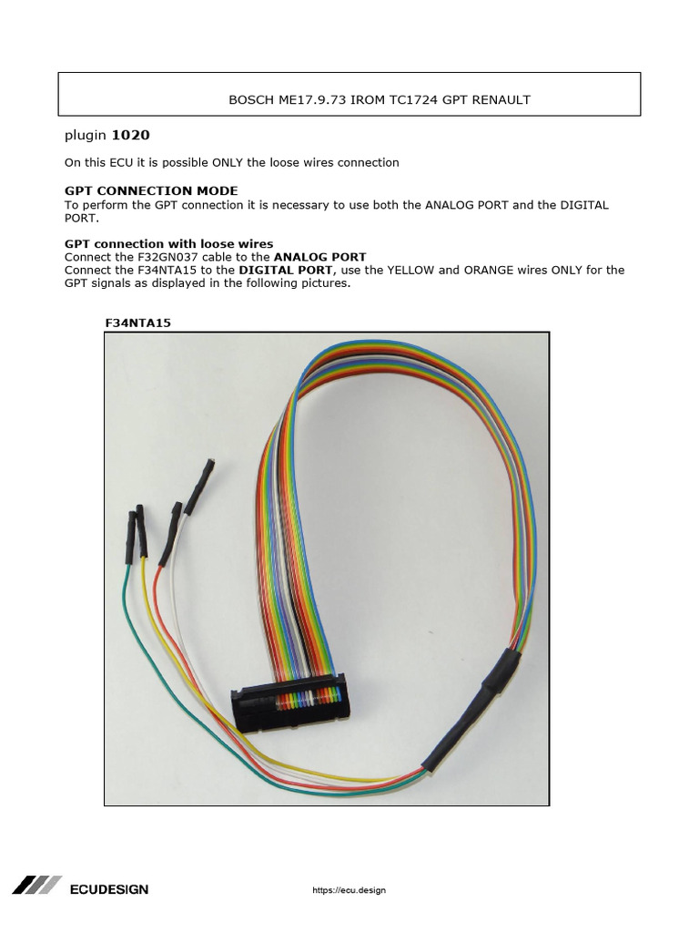 Bosch Me17.9.23 Irom tc1724 GPT Renault | PDF